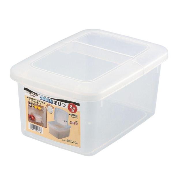 ●お米の計量に便利な計量カップ付●製品サイズ（約）／185×260×130mm●製品重量（約）／280g●耐熱温度／120℃●耐冷温度／-20℃●材質／ポリプロピレン●その他／容量/約 本体：4L カップ：200ml●原産国／日本