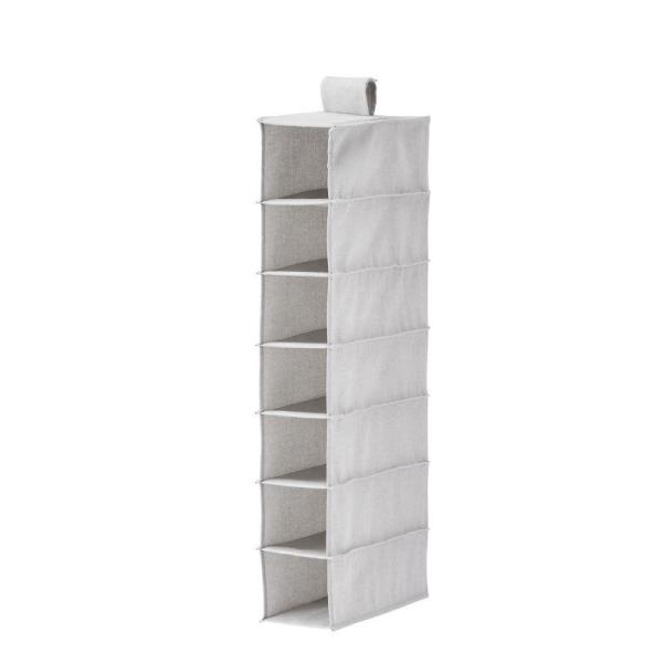 ●部屋の衣類やバッグの整理整頓に大活躍●クローゼットやパイプハンガーと組み合わせてお使いいただける収納ラックです●シャツやタオル、小物も吊り下げてコンパクトに収納が可能です●この製品は、回収されたペットボトルから作られたリサイクルPET素材...