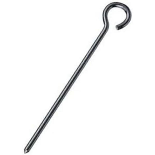 硬い地面でのテント、タープに最適な極太ペグです製品サイズ（約）：径8×250mm製品重量（約）：120g材質：鉄（カチオン電着塗装）仕様：頭の部分の幅：40mm原産国：台湾