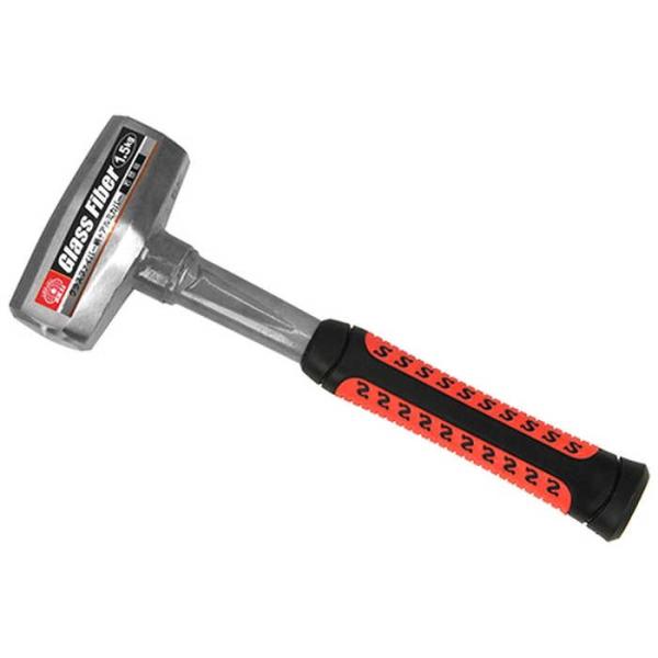 ＳＫ１１ １．５ＫＧ【用途】叩き作業。【機能・特徴】首までスッポリヘッドを固定しているので、抜けにくくなっています。耐衝撃性に優れ、折れにくいファイバーグラス柄です。【仕様】●頭重量：1.5kg。●ゴムグリップ。【材質】●グラスファイバー柄...