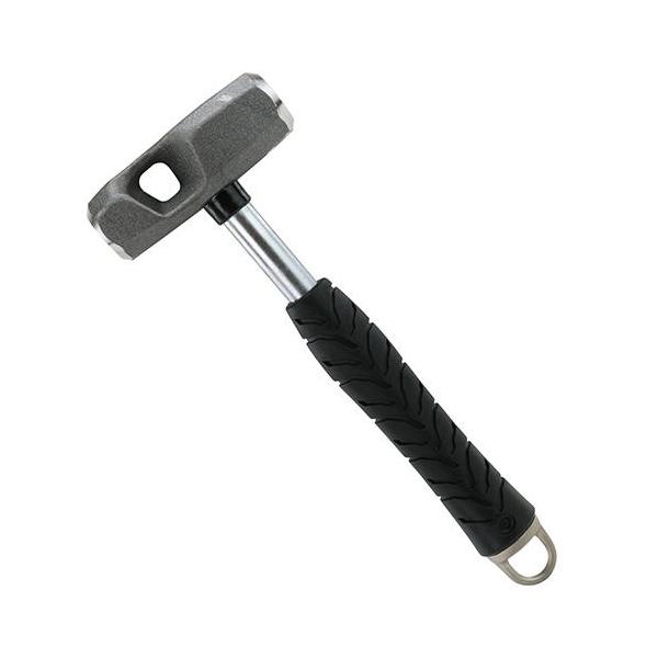 腰回りのカラビナに直接脱着ができる、携帯に便利な特殊形状のハンマーです。【用途】足場工事。【特徴】ヘッド部をカラビナに脱着が出来るように設計した、携帯性を高めたハンマーです。柄尻には、セフティコードを取り付けられる、金具付きで、高所作業をサ...