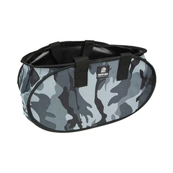 Ｅ−Ｖａｌｕｅ ＥＰＵ−４３ＯＶ−ＣＧＬ【用途】道具、工具の持ち運び、収納。【機能・特徴】ワイヤーで自立し、使わない時はコンパクトにたためます。【仕様】●色：カモフラージュグレー。●サイズ：幅430×奥行230×高さ255mm。●収納容量：...