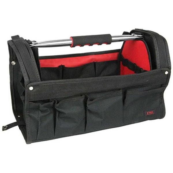 Ｅ−Ｖａｌｕｅ ＥＴＣ−ＯＰ２−ＢＫ【用途】道具、工具の持ち運び、収納。【機能・特徴】フルオープンタイプで出し入れがスムーズで、使用しない時はコンパクトにたためます。ハンドル付で持ち運びが楽に行えます。マジックテープで水平器などの長尺工具も...