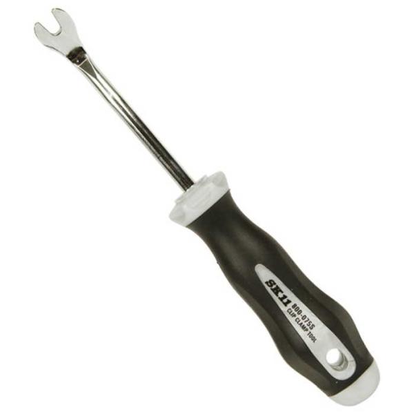 ＳＫ１１ ＮＯ．８００−０７５Ｓ【用途】自動車のクリップ・内張り取り外し作業。【機能・特徴】エラストマー樹脂グリップ採用で、滑りにくく力が掛けやすいです。【仕様】●サイズ：S。●先端幅：6mm。【材質】●グリップ：ラストマー樹脂。