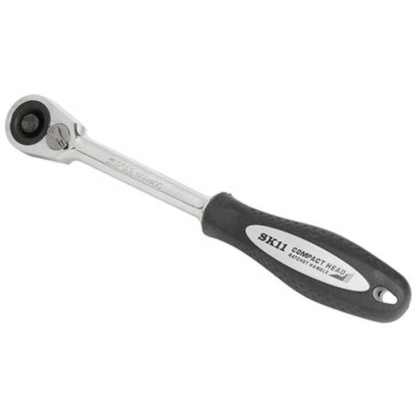 ＳＫ１１ ＳＲＨ４ＣＧ【用途】ソケットと組み合わせ、六角ボルト・ナットやネジの締付け、緩め作業。【機能・特徴】ワンサイズ小さく設計された極小ヘッドは、従来商品では使用できない、より窮屈なスペースでの作業が可能です。ギア数72山採用で、振り幅...