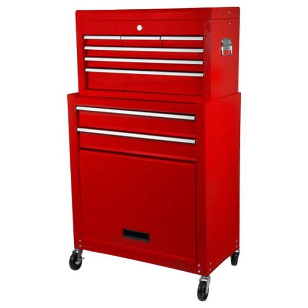 E-Value ETR108R【用途】道工具・小物類の収納保管・整理。【機能・特徴】引出しはスムーズな開閉ができるベアリングレールを採用しました。各段引き出し用マット付きです。(但し、トップチェスト上段の引き出し(小)3つは除きます)。引出...