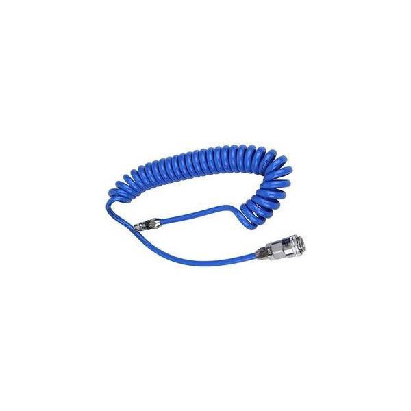 Ｅ−Ｖａｌｕｅ・縮んでいるときも横幅が小さく、スリムに収納ができる。・エアーコンプレッサー用ホース。・伸ばして作業ができ、縮めて収納できる伸縮で邪魔にならないコイル状のエアホースです。『製品仕様』●サイズ：内径５ｍｍ×外径８ｍｍ。●最高使用...