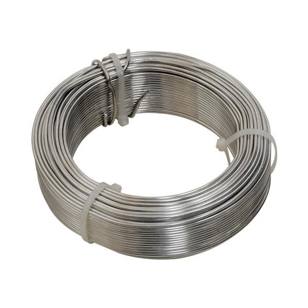 園芸・工作に加工しやすいアルミ線です。【用途】結束。【特徴】盆栽用・園芸用・工作用などに使用できます。【製品仕様】●太さ：1.5mm。●重さ：200g。●長さ：約40m。●アルミ色。【材質】●線：アルミ。