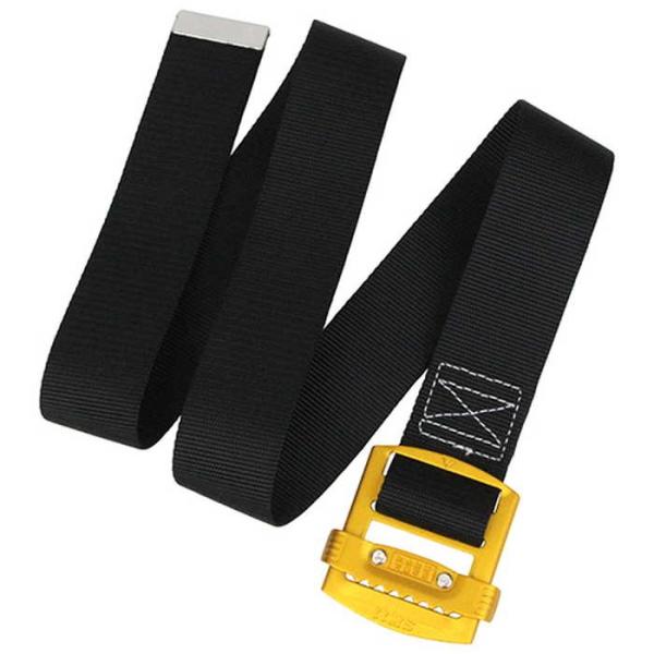 ＳＫ１１ ＳＢ−ＡＳ５０−ＧＢ−Ｍ【用途】一般作業用ベルト。【機能・特徴】スライドバックルで、スピーディにサイズ調整が可能です。【仕様】●ベルト幅：50mm。●最大有効寸法：1130mm。●バックル色：ゴールド。●ベルト色：ブラック。【材質...