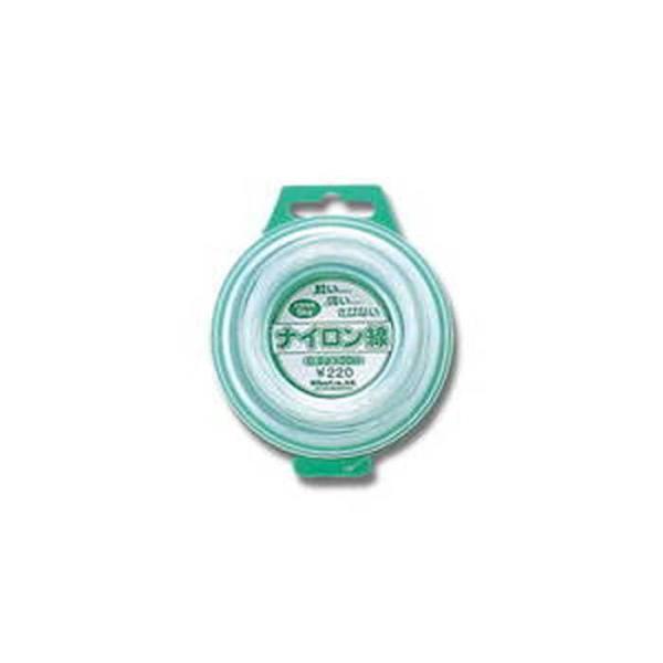 軽い、強い、さびない。吊り看板・標識・表示板などの固定。結束やテグスとしてご使用ください。■カラー：透明■１P入数：1■サイズ：0.8Φ×20m■材質：ナイロン■備考：引張強度5kg