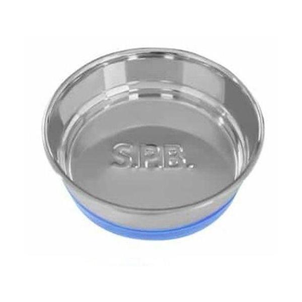 スベリ止めリングが付いたステンレス製食器です。【原産国】インド【原材料】ステンレススチール、プラスチック、TPE