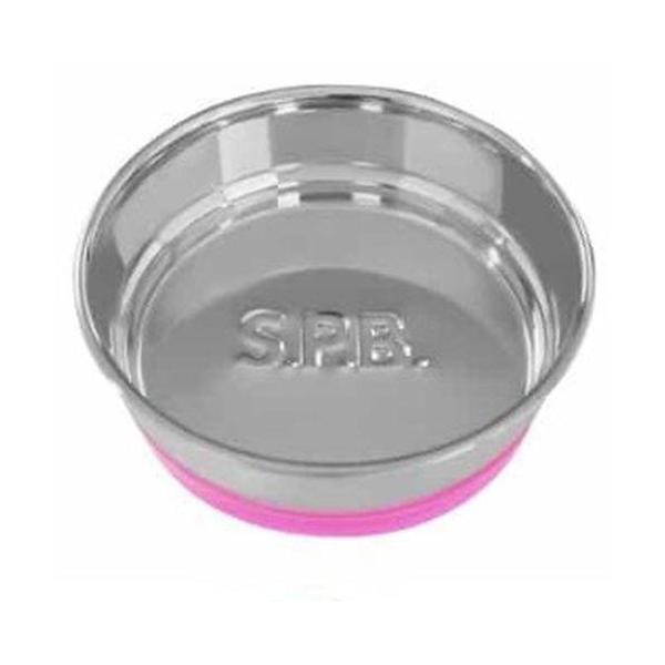 スベリ止めリングが付いたステンレス製食器です。【原産国】インド【原材料】ステンレススチール、プラスチック、TPE