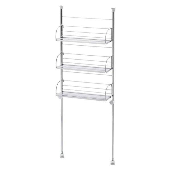 キッチンの限られたスペースを最大限に活用できる突っ張り式のスパイスラックです。壁付のキッチン、対面キッチンのどちらにも設置可能です。本体フレームを一体式のはしご状にすることで、設置を簡単にしました。棚板は置く物に合わせて好きな位置に引っ掛け...