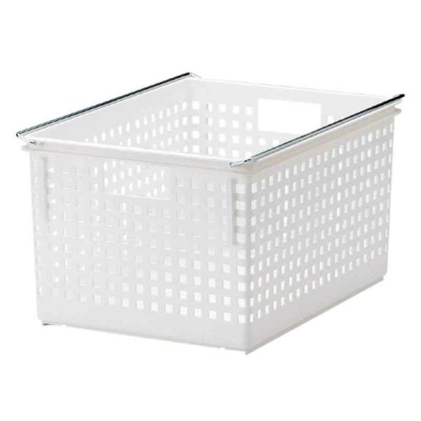 なんでもポイポイお片付けするのに丁度いいバスケットタイプの収納用品です。思いのままに組み合わせて収納が楽しめます。クローゼットやスチールラックとの相性がいい奥行約47cmです。キッチンや子供部屋、ランドリーにリビングなど様々な場所で大活躍し...