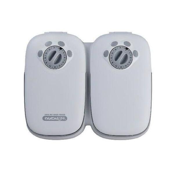 2食分セットで外出も安心 2つのタイマーはそれぞれ48時間までセット可能【原産国】中華人民共和国【原材料】本体：ABS、トレー：ABS【使用方法】ドライ、ウェットどちらのフードにも対応 1食分で一般的なドライフード約150gセット可能 トレ...