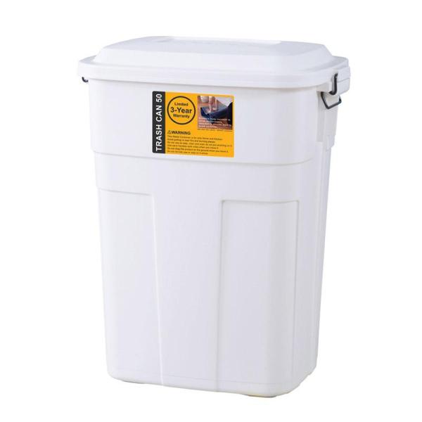 ご家庭のガレージやエクステリアに馴染みやすいカラーのスクエア型ゴミ箱。大容量の50Lなので、ペットボトルや不燃ごみなどの場所をとるゴミのストックにも。ポリエチレン スチール【サイズ】 W45.5×D32×H57.6【重量】 1.5kg【製造...