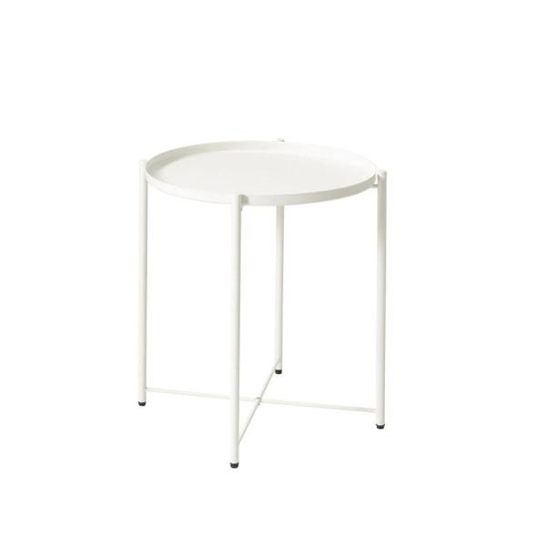 脚にトレー型の天板を乗せるトレーテーブル。固定金具を使用しないので、天板はトレーとしても使用でき。お菓子や飲み物を簡単に移動できます。サイドテーブルとしてはもちろん、ナイトテーブルや花台としての使用もオススメ。スチール(粉体塗装)【サイズ】...