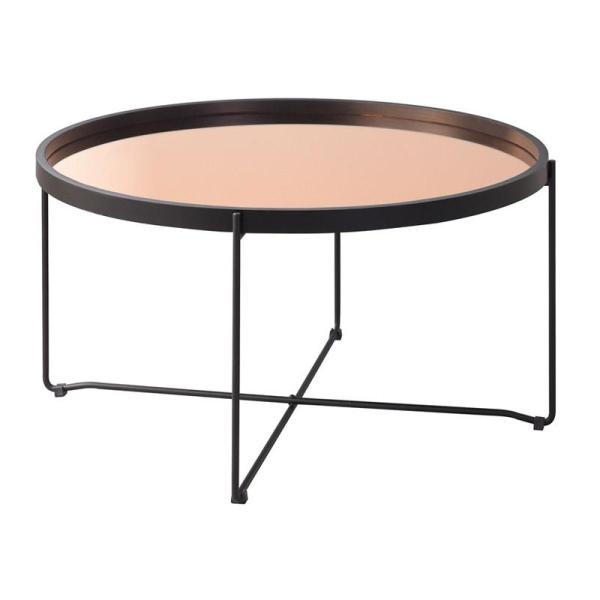 天板が取り外しできるトレーテーブルミラー天板は外して壁掛けミラーに、木目調天板は外してトレーとして使用できます。SサイズLサイズ一緒に使用することも可能で、様々なシーンで活躍します。繊維板 ラッカー塗装 スチール(粉体塗装) 3mm飛散防止...