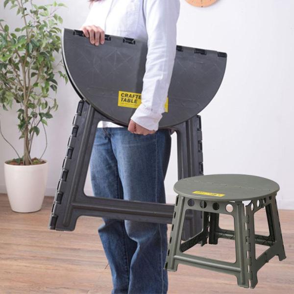 室内でも屋内でも使用できるクラフターテーブル。コンパクトに折りたたみ可能で持ち運びカンタン、用途に合わせてサークルタイプとスクエアタイプを選べます。ポリプロピレン【サイズ】 W58×D58×H46【重量】 2.5kg【静加重】 10kg【製...