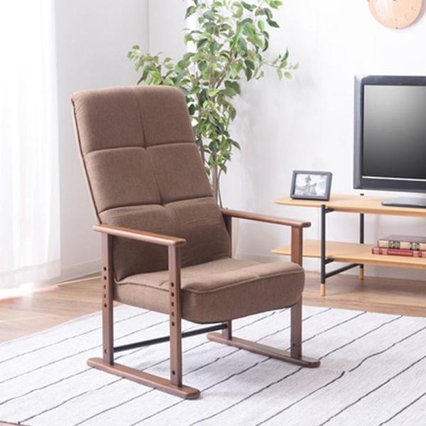 生地は使いやすいGYとBRの定番色を採用しております。補強フレームにスチールパイプの異素材を組み合わせ、高座椅子＝シニアのイメージを軽減させております。機能について、LSS-24/25と比べると、リクライニング機能は14段階から7段階になっ...