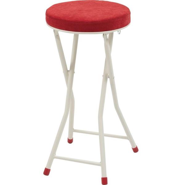 人気の折りたたみスツールにハイバージョンが登場。コンパクト感はそのままに、カウンターや高めのテーブルなどにピッタリのサイズです。【仕様】〇サイズ：W30×D31.5×H60(折りたたみ時:W30×D9×H80)cm〇材質：スチール(粉体塗装...