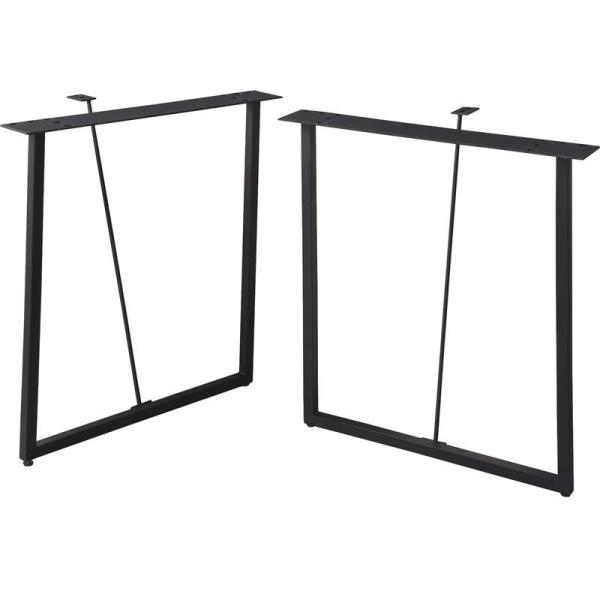 【仕様】〇サイズ：W66×D30.5×H69.5cm〇材質：スチール(粉体塗装)〇組立：組立式〇付属工具：六角レンチ〇組立人数：2人〇組立時間：15分〇静的耐荷重：40kg(天板含)〇原産地：ベトナム〇カラー：ブラック※脚のみの価格です。