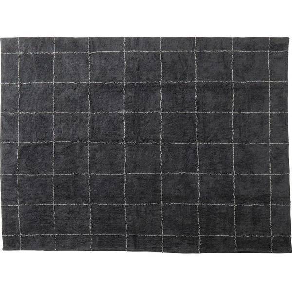 【仕様】〇サイズ：約W170×H230cm〇材質：コットン〇原産地：インド〇カラー：グレー※個体差があります。