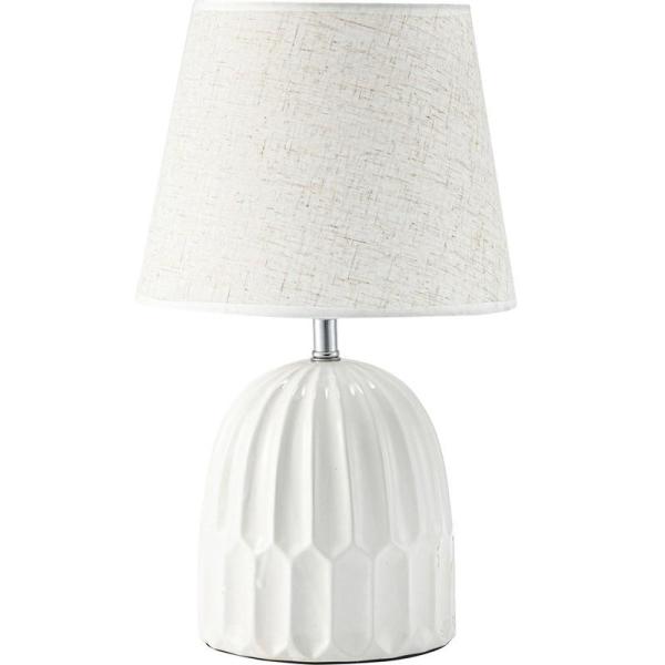 【仕様】〇サイズ：W25×D25×H42cm〇材質：陶器 アルミ 布〇組立：組立式〇組立人数：1人〇組立時間：10分〇原産地：中国〇カラー：ホワイト