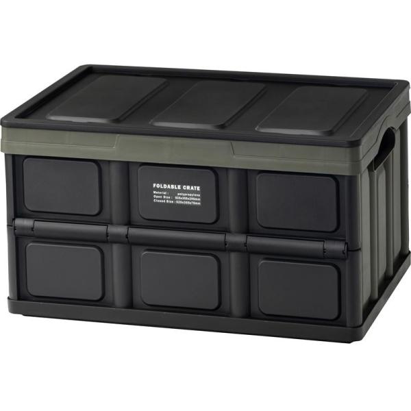 キャンプの収納や、インテリアの収納として使うことができるフォルダブルクレート。フタ付きなのでホコリなど汚れから守ることができます。印刷している文字は蓄光印刷となっているので暗闇でもすぐに見つけることができるので防災グッズ入れとしてもおすすめ...