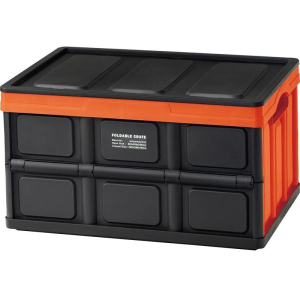 キャンプの収納や、インテリアの収納として使うことができるフォルダブルクレート。フタ付きなのでホコリなど汚れから守ることができます。印刷している文字は蓄光印刷となっているので暗闇でもすぐに見つけることができるので防災グッズ入れとしてもおすすめ...