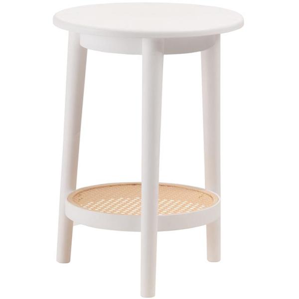 ラタン風の装飾を施したトレンド感あるデザインポリエチレン素材のラタン調デザインが目を引く丸みを帯びたフォルムのテーブルは、クールなイメージにもガーリーなイメージにもマッチするデザイン。シリーズ合わせて使用すればお部屋のまとまり感もUPします...