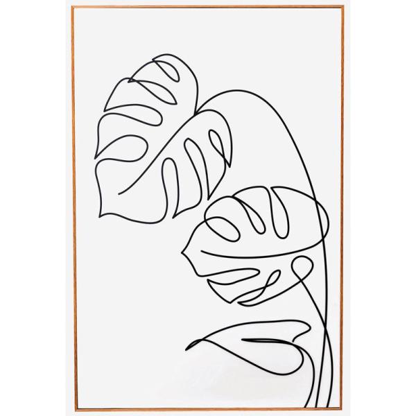 壁に掛けたり棚に立て掛けたり。アートを1つプラスするだけでオシャレな空間を演出できます。両側金具2個付きA2サイズくらいの大きさ【仕様】〇サイズ：幅40×奥行60×高さ2.5cm〇材質：繊維板、ポリ塩化ビニル〇重量：1.0kg 〇組立：完成...