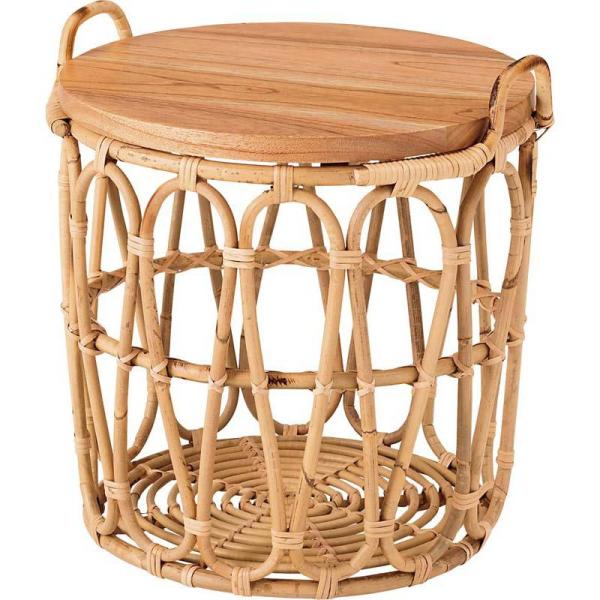 ・取り外し可能な天板天板は取り外す事が出来るので、収納バスケットとして使用したりテーブルとして使用したりと使い方が広がります。・たっぷり収納のバスケットバスケット部分はたっぷり収納が可能です。日常で使うものを収納するだけでなく、ディスプレイ...