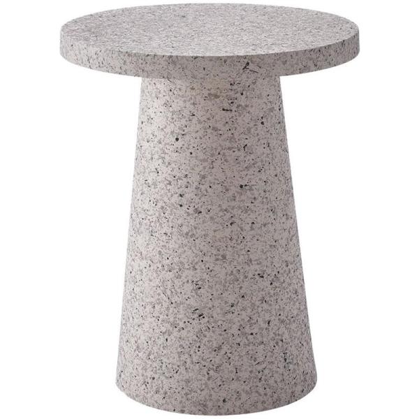 テラゾー柄と呼ばれる石の様な模様を施したトレンド感のあるシリーズ。表面は凹凸のある仕様。オーソドックスでシンプルなフォルムの、様々な空間にマッチするデザイン。裏面フェルトシール付き。【仕様】〇サイズ：幅40×奥行40×高さ50cm〇材質：繊...