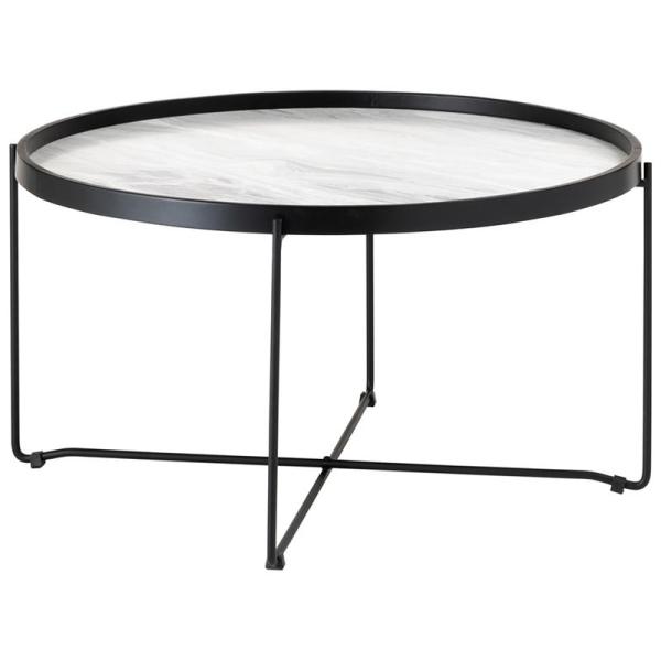 ミラー天板は外して壁掛けミラーに、木目調と大理石調の天板は外してトレーとして使用できます。SサイズとLサイズ一緒に使用することも可能で、様々なシーンで活躍します。【仕様】〇サイズ：幅73×奥行73×高さ38cm〇材質：合成樹脂化粧合板、繊維...