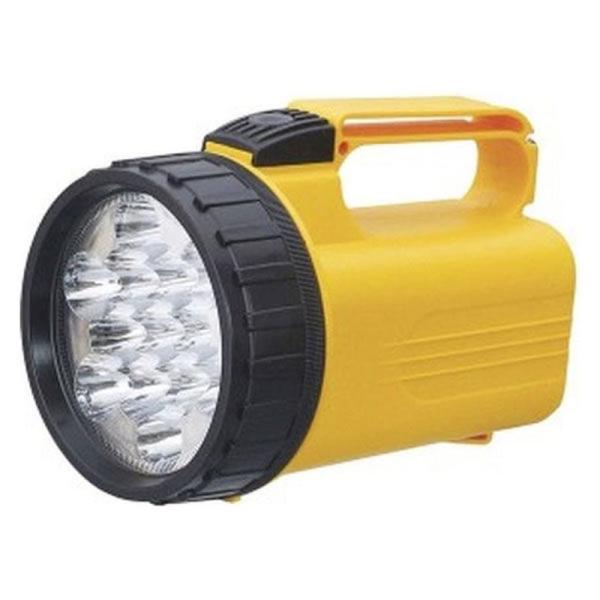 停電、地震等の備えに。アウトドア等に。13個のLEDで約1km先まで光が届く超高性能ライト。単一形乾電池4個で連続約50時間使用可能。LED電球の寿命は約10万時間。携帯に便利なストラップ付。※乾電池は別売です。商品仕様/電源：単一乾電池×...