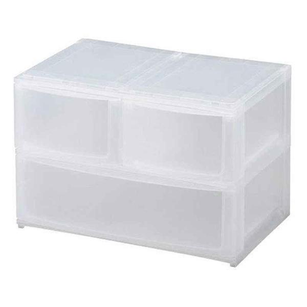 カラーボックス1段サイズの収納ケースです。ワイドタイプの上に、A5タイプを2個並べられます。シリーズでそろえて自分好みにカスタマイズを楽しめます。リビング、洗面所、子ども部屋、キッチンなどさまざまな場所の収納に役立ちます。カチッと合わせてス...