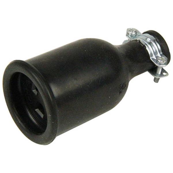 明工社安定した品質と優れた安全性のある防水コネクターボデーです。設備工事用の配線器具。１２５Ｖ・１５Ａ・２ＰでＲｏＨＳ対応のゴムコネクターボデーです。コードのほつれ止めやスプリングワッシャーの効果を１枚の座金で解決するセフティーワッシャー付...