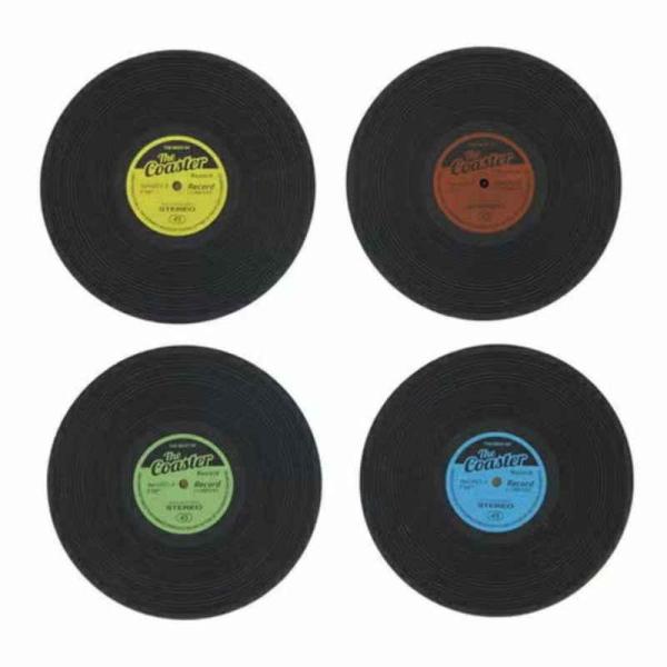 レトロなレコードデザインが目を引くコースターです。溝やラベルまで再現した、まるで本物のレコードのようなデザインです。水や汚れに強いシリコーン素材を使用しています。日常使いはもちろん、ちょっとしたプレゼントにもおすすめです。【仕様】商品サイズ...