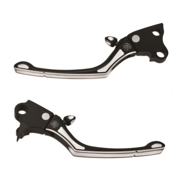 【適合】2017〜2020 ツーリング2019〜2020 トライク【商品説明】ローランド サンズ デザイン（RSD）のレバーとハンドル間の間隔の調整が可能なクラッチ＆ブレーキレバーです。ハンドルバーから最大1.5インチ（約3.8cm）の間で...