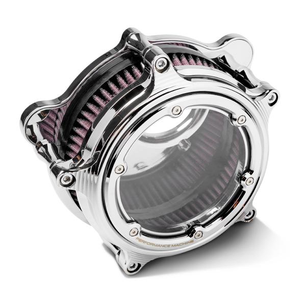 【適合】2008〜2016 ツーリング、トライク2016〜2017 ソフテイル、FXDLS2011〜2015 CVOソフテイルツインカム・電子制御スロットル車用【商品説明】クリアパネルを通してエアインテークの中が見えるVisionシリーズ・...