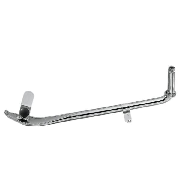 【適合】2000〜2006 ソフテイル【商品説明】2000〜2006ソフテイルの標準装着キックスタンド（ジフィースタンド）リプレースメントパーツです。標準装着品よりも1インチショート長ですので、ローダウンカスタムに適しています。丈夫なスチー...