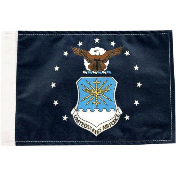 【商品説明】Air Forcerデザインのフラッグ。3/8インチ径（約1cm）のポールに使用出来ます。※ポール、マウントは付属しません。【サイズ】縦152mm横228mm【デザイン】Air Forceデザイン【メーカー】PRO PAD（プロ...