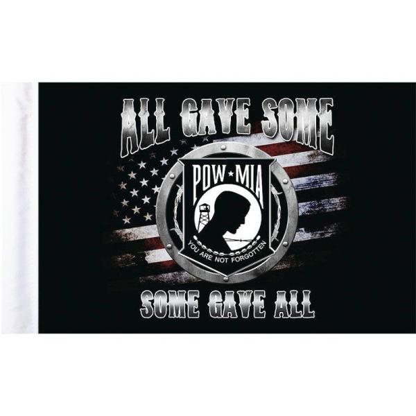 【商品説明】All Gave Some Some Gave All デザインのフラッグ。3/8インチ径（約1cm）のポールに使用出来ます。※ポール、マウントは付属しません。【サイズ】縦152mm横228mm【デザイン】All Gave So...