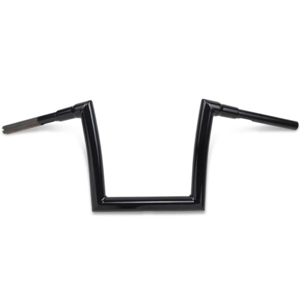 【適合】クランプ径1.5インチライザー用【商品説明】1.5インチ径の極太エイプハンドルバーです。ライズは10インチ（約25cm）ハンドコントロール部は多くのハーレーに適合する1インチ径です。配線中通し用の穴が開いています。※クランプ部も1....