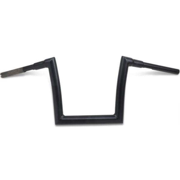 【適合】クランプ径1.5インチライザー用【商品説明】1.5インチ径の極太エイプハンドルバーです。ライズは10インチ（約25cm）ハンドコントロール部は多くのハーレーに適合する1インチ径です。配線中通し用の穴が開いています。※クランプ部も1....