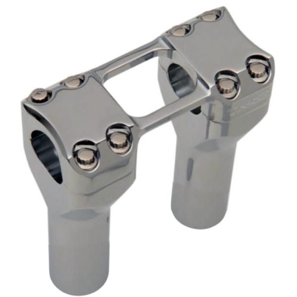 【適合】ライザーボルトセンター間3.5インチ（約8.9cm）のハーレー用【商品説明】ハーレー用 ストレートライザーです。ライザーボルトセンター間3.5インチ（約8.9cm）。多くのハーレーのトリプルツリーにマッチします。軽量かつ丈夫なビレッ...