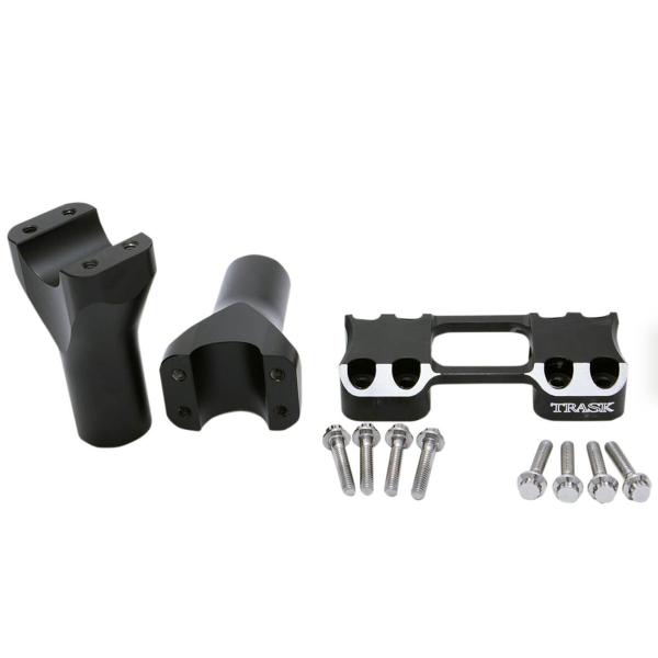 【適合】ライザーボルトセンター間3.5インチ（約8.9cm）のハーレー用【商品説明】ハーレー用 ストレートライザーです。ライザーボルトセンター間3.5インチ（約8.9cm）。多くのハーレーのトリプルツリーにマッチします。軽量かつ丈夫なビレッ...