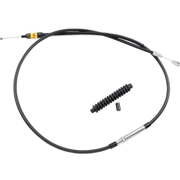 【適合】2000〜2006 FXST/S、FLST/F/C/N、FLSTS/C2000〜2005 FXD/X/L【商品説明】ブラックビニールコートのクラッチケーブル。標準装備のケーブルと同程度の長さです。独自の高効率設計により、レバーを引い...