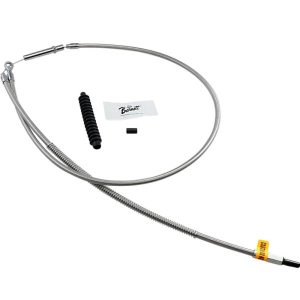 【適合】2000〜2006 FXST/S、FLST/F/C/N、FLSTS/C2000〜2005 FXD/X/L【商品説明】ステンレスメッシュコートのクラッチケーブル。標準装備のケーブル+6インチの長さです。独自の高効率設計により、レバーを...